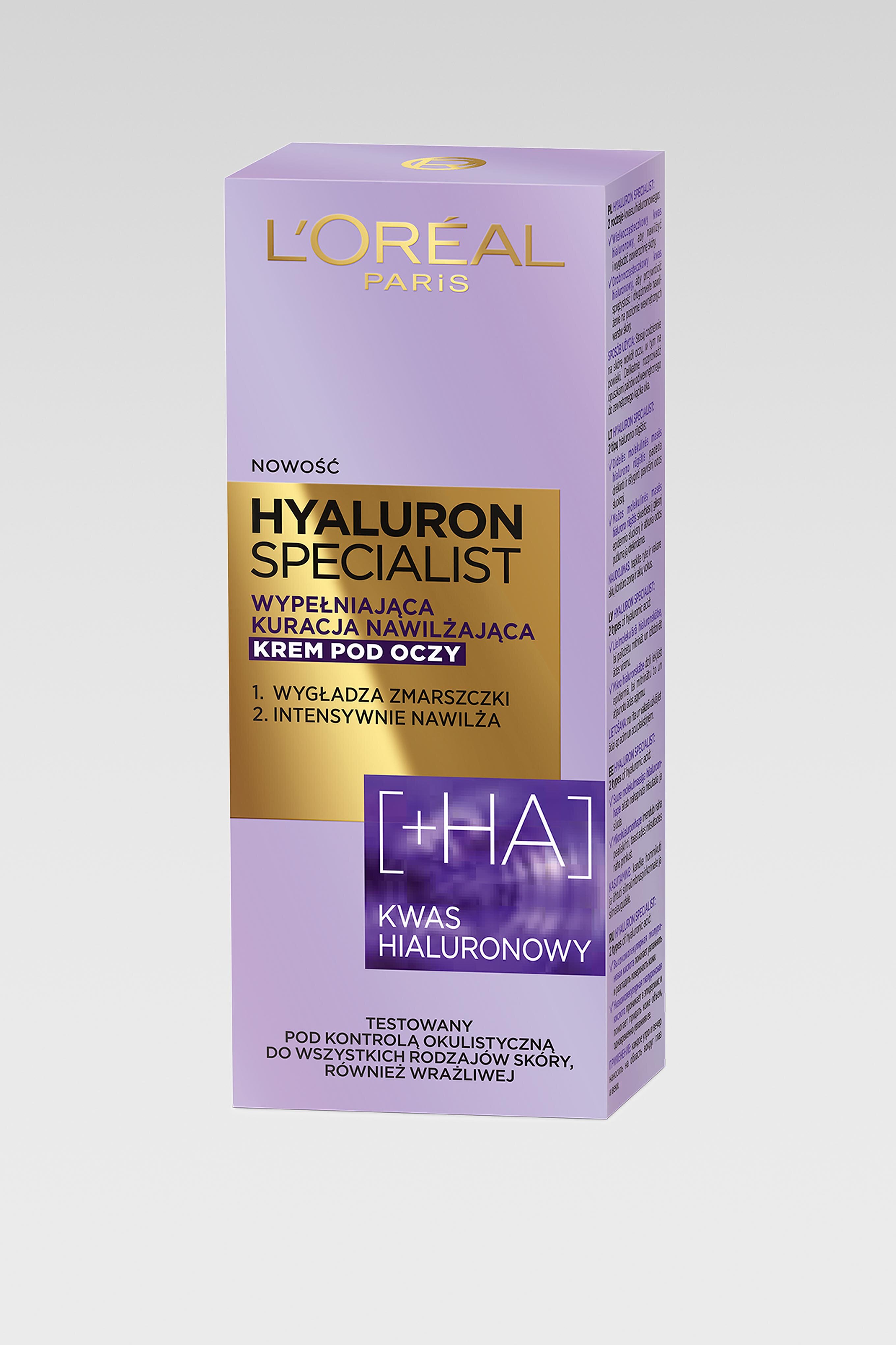 L'Oréal Paris Hyaluron Specialist krem pod oczy wypełniająca kuracja ...