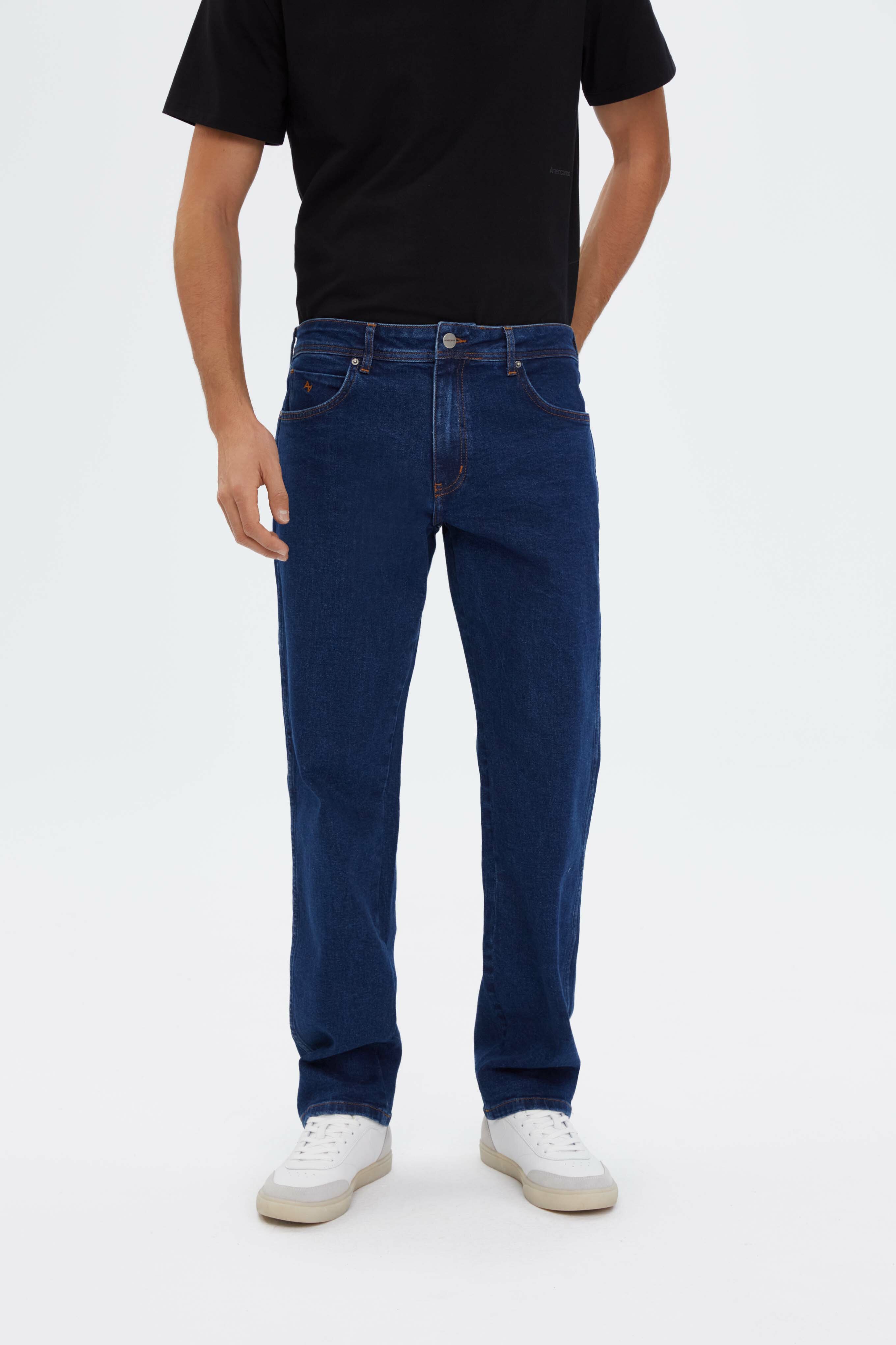 Spodnie jeansowe Americanos AM22SJM003 Granatowy - CCC.eu