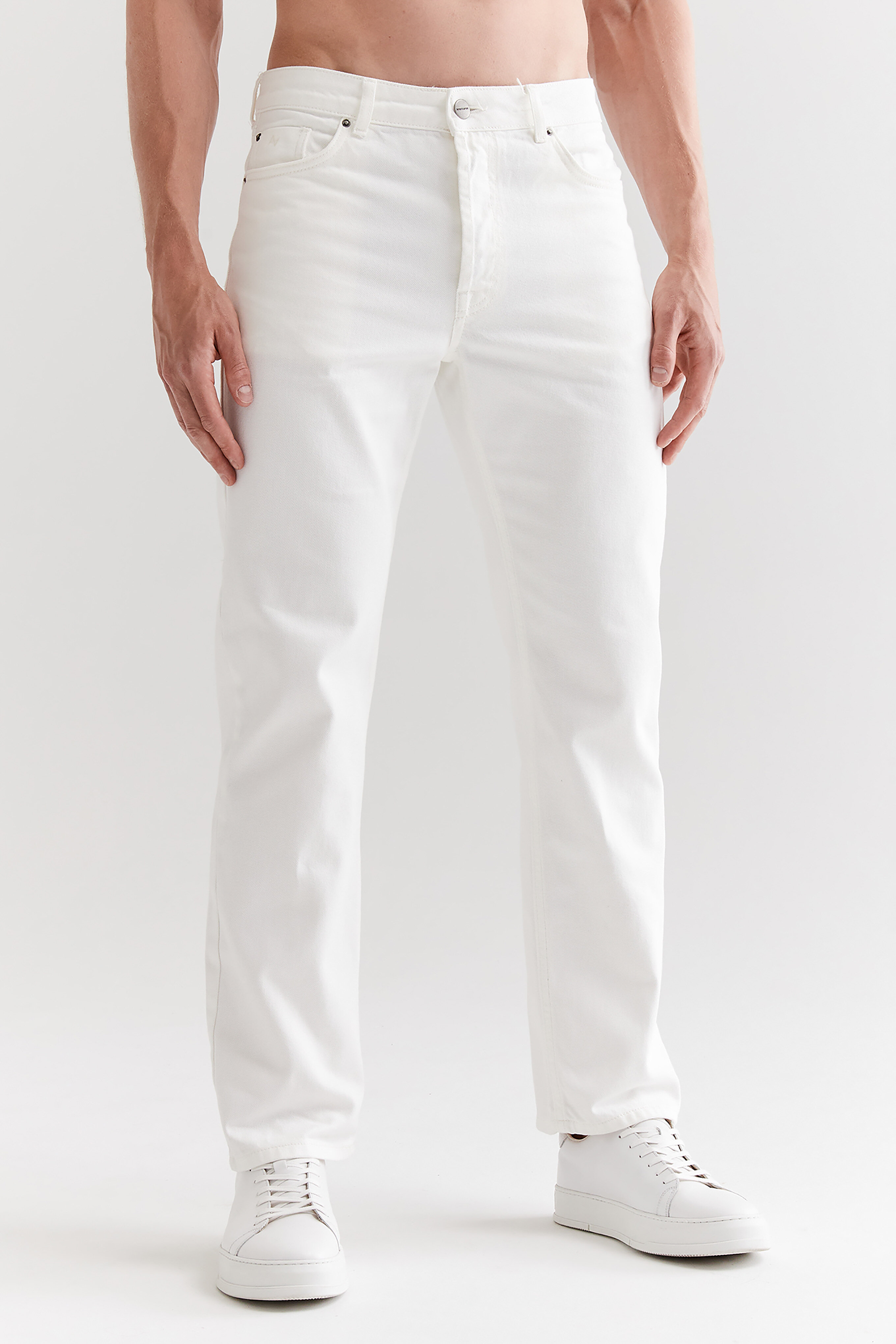Spodnie joggersy Americanos AM22SJU001-04 Biały - CCC.eu