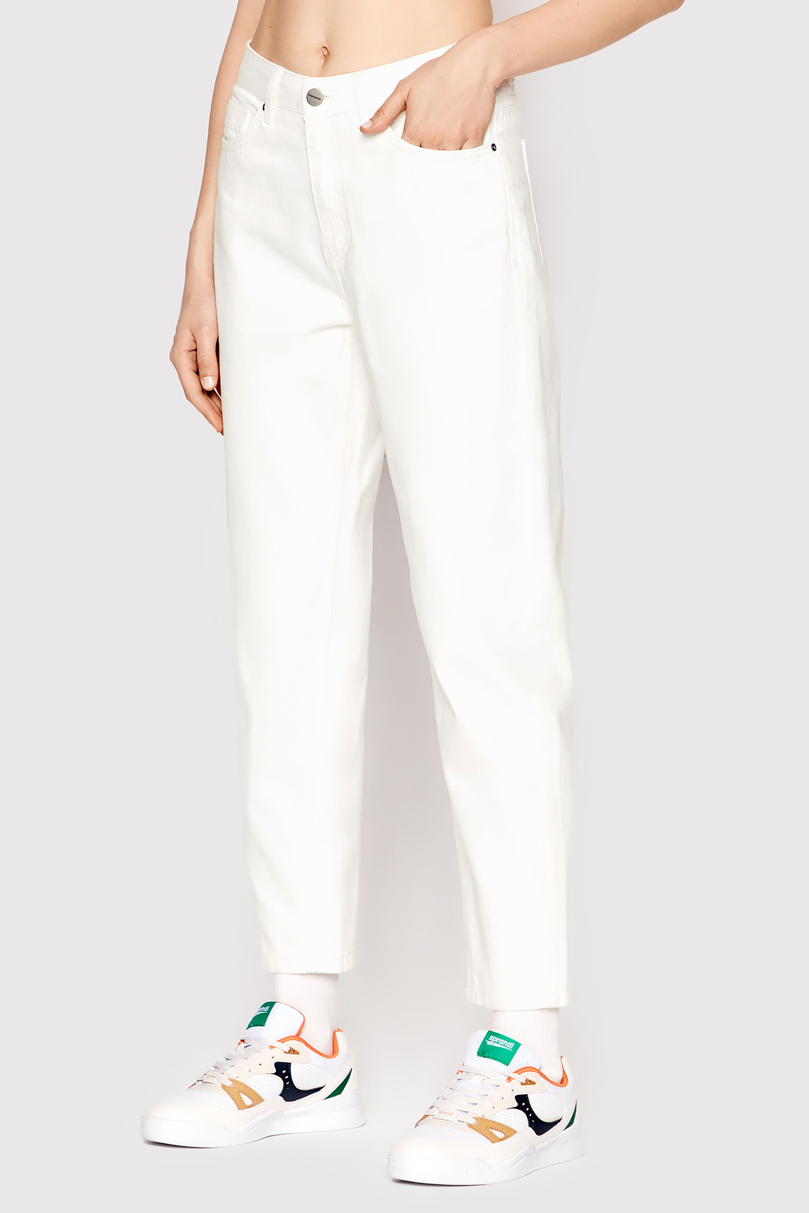 Spodnie joggersy Americanos AM22SJD006-03 Biały - CCC.eu