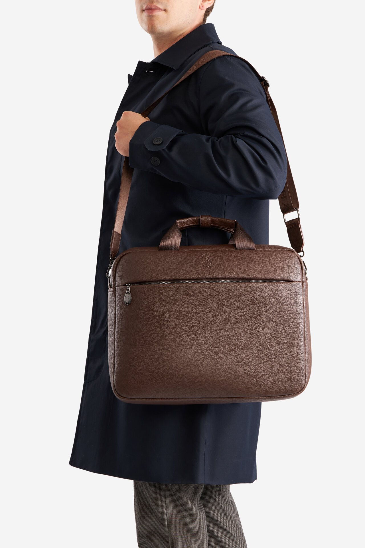 Torba męska Beverly Hills Polo Club BHPC-L-004-CCC-06 Brązowy - CCC.eu