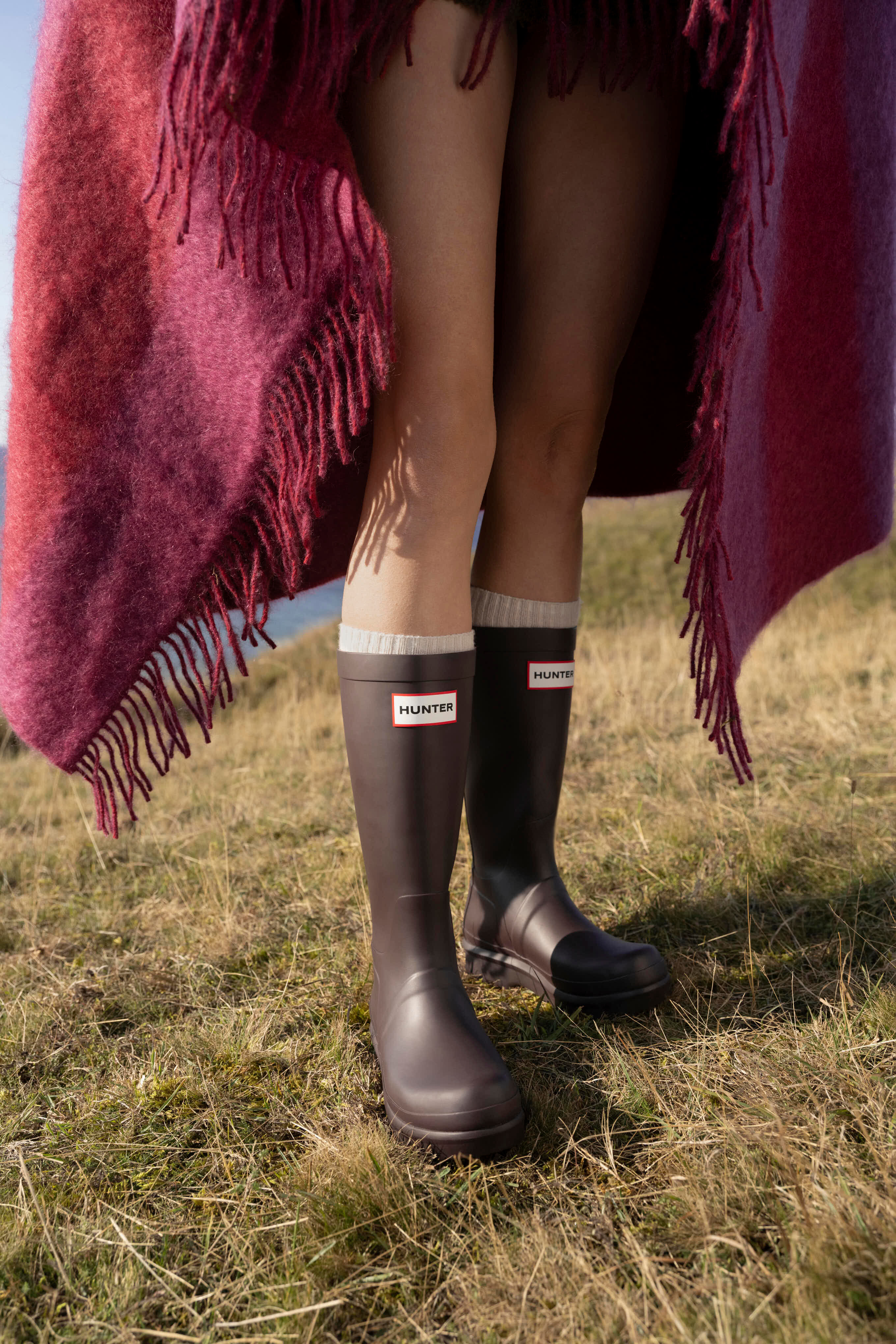 Kalosze HUNTER HFW-008 Bordowy - CCC.eu