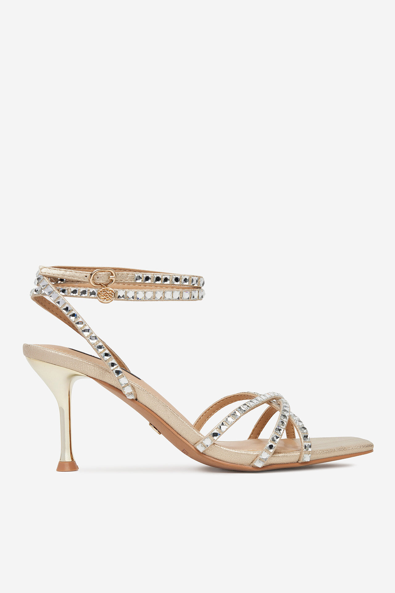 Sandały NINE WEST SM237-011A Złoty - CCC.eu