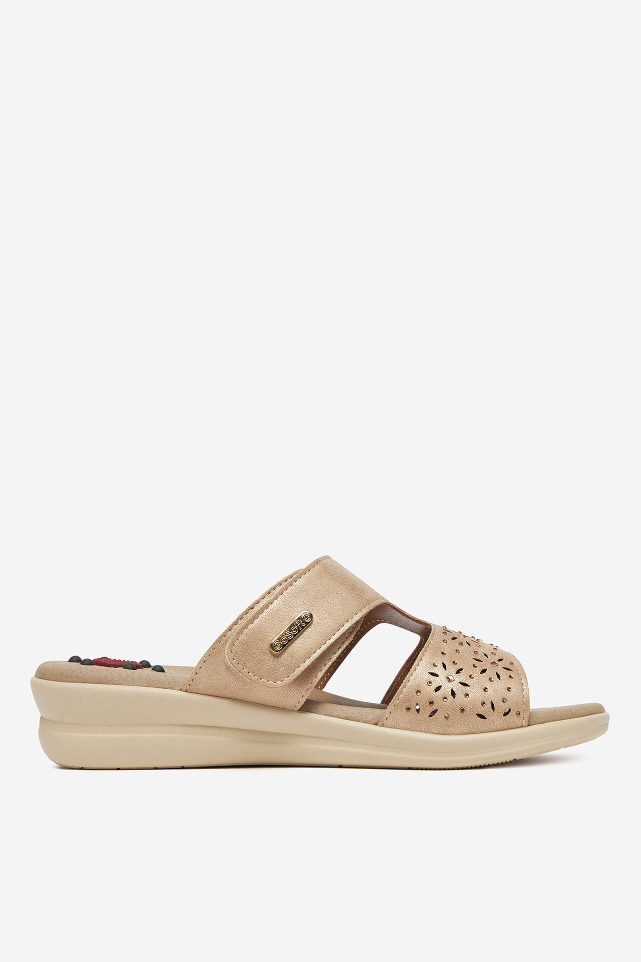 Klapki Go Soft LAH3T9092-5 Złoty - CCC.eu