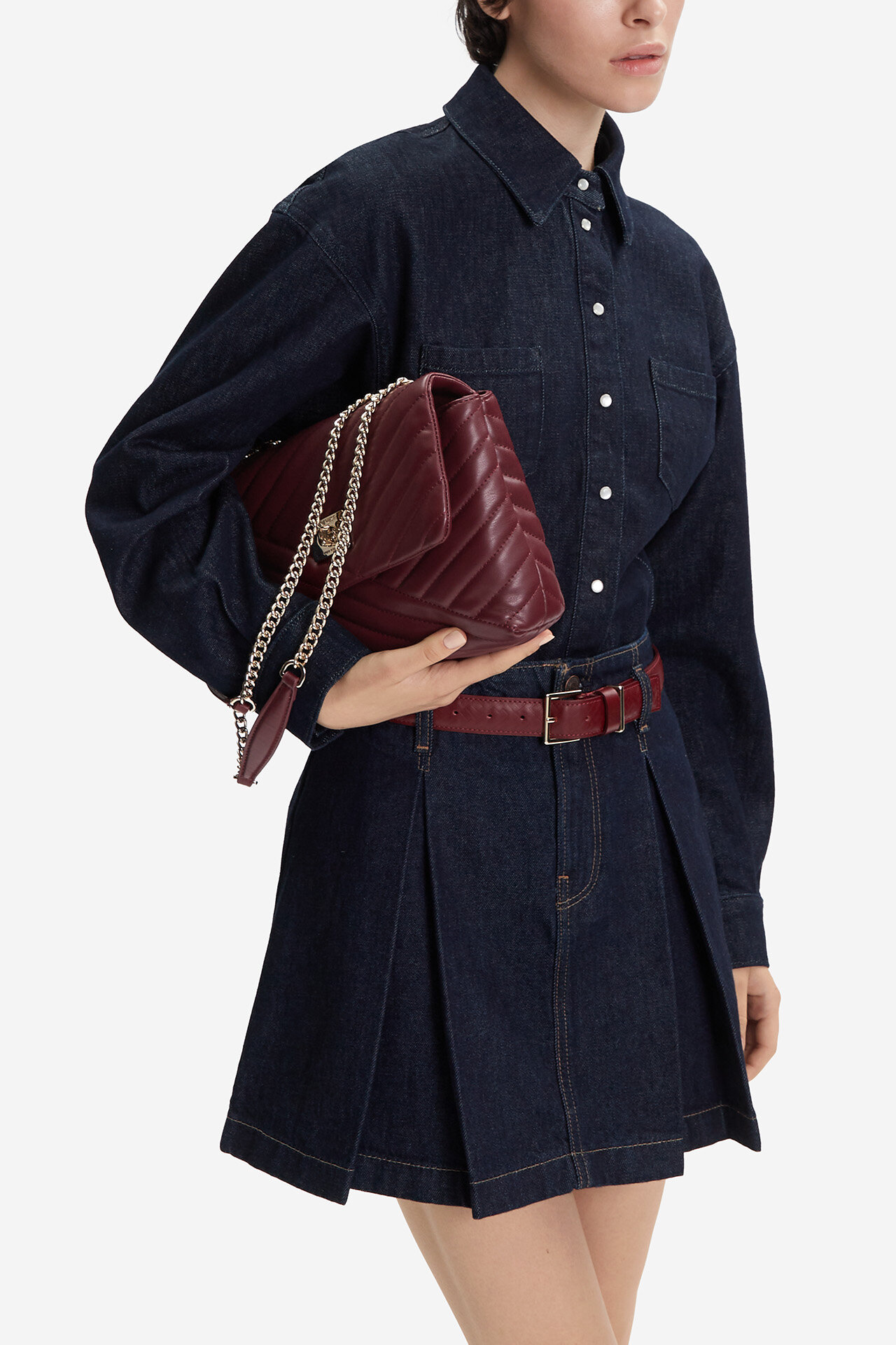 Geantă de mână NINE WEST CEO-SUSAN-LA513-561 GRENA - CCC