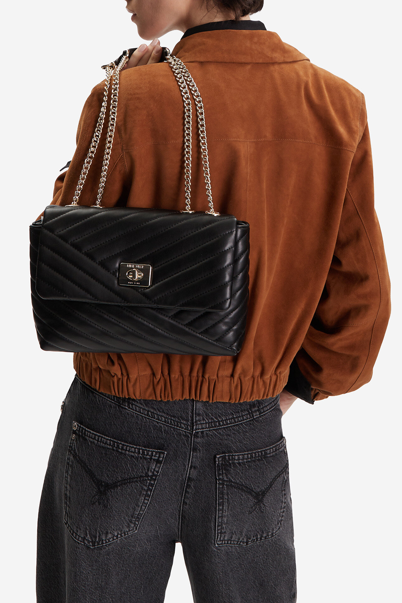 Torebka NINE WEST CEO-SUSAN-LA513-561 Czarny - CCC.eu