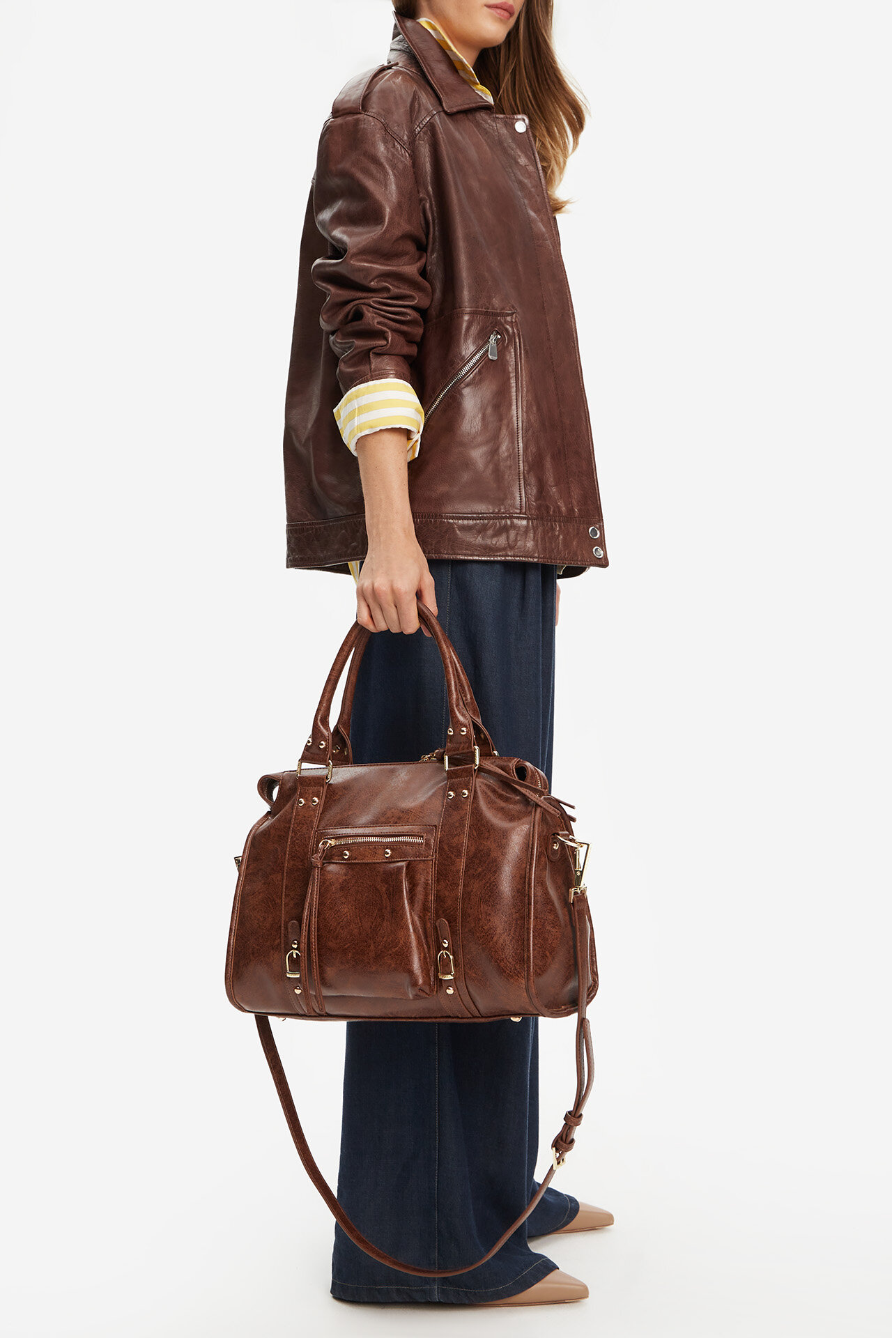 Torebka Badura CEO-ALANI-KQ28 Brązowy - CCC.eu