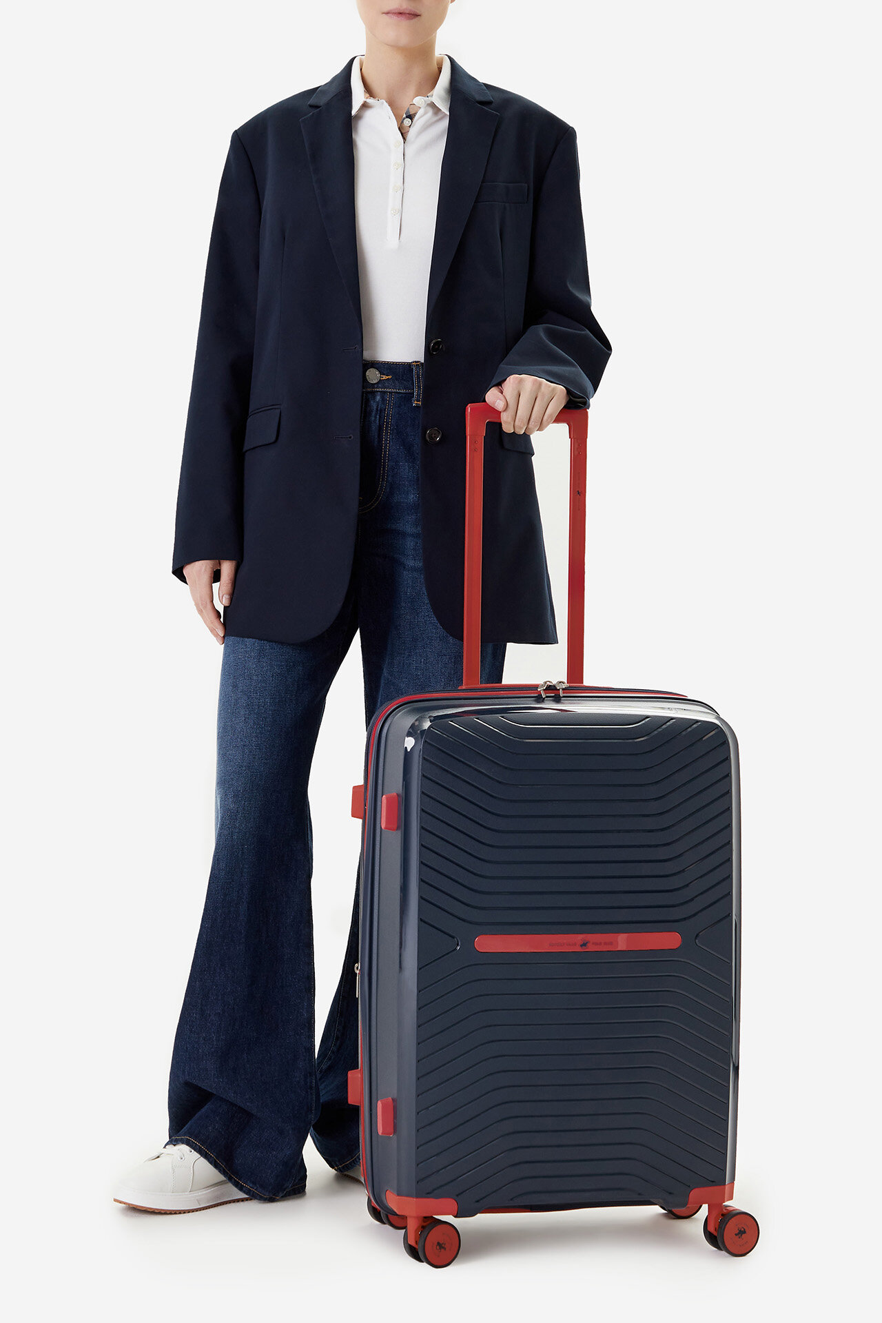 Walizka Beverly Hills Polo Club BHPC-WAL-005-M Granatowy - CCC.eu