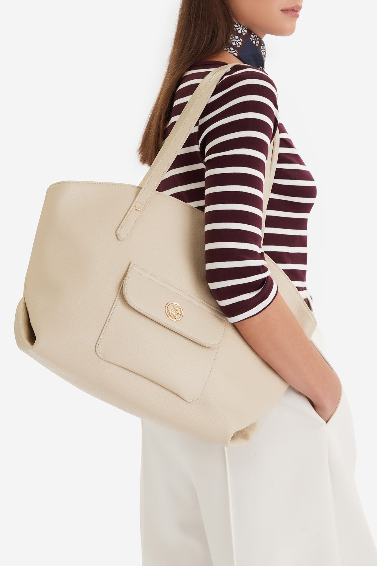 Torebka Beverly Hills Polo Club CEO-BHPC-C-001-09 Ivory - CCC.eu