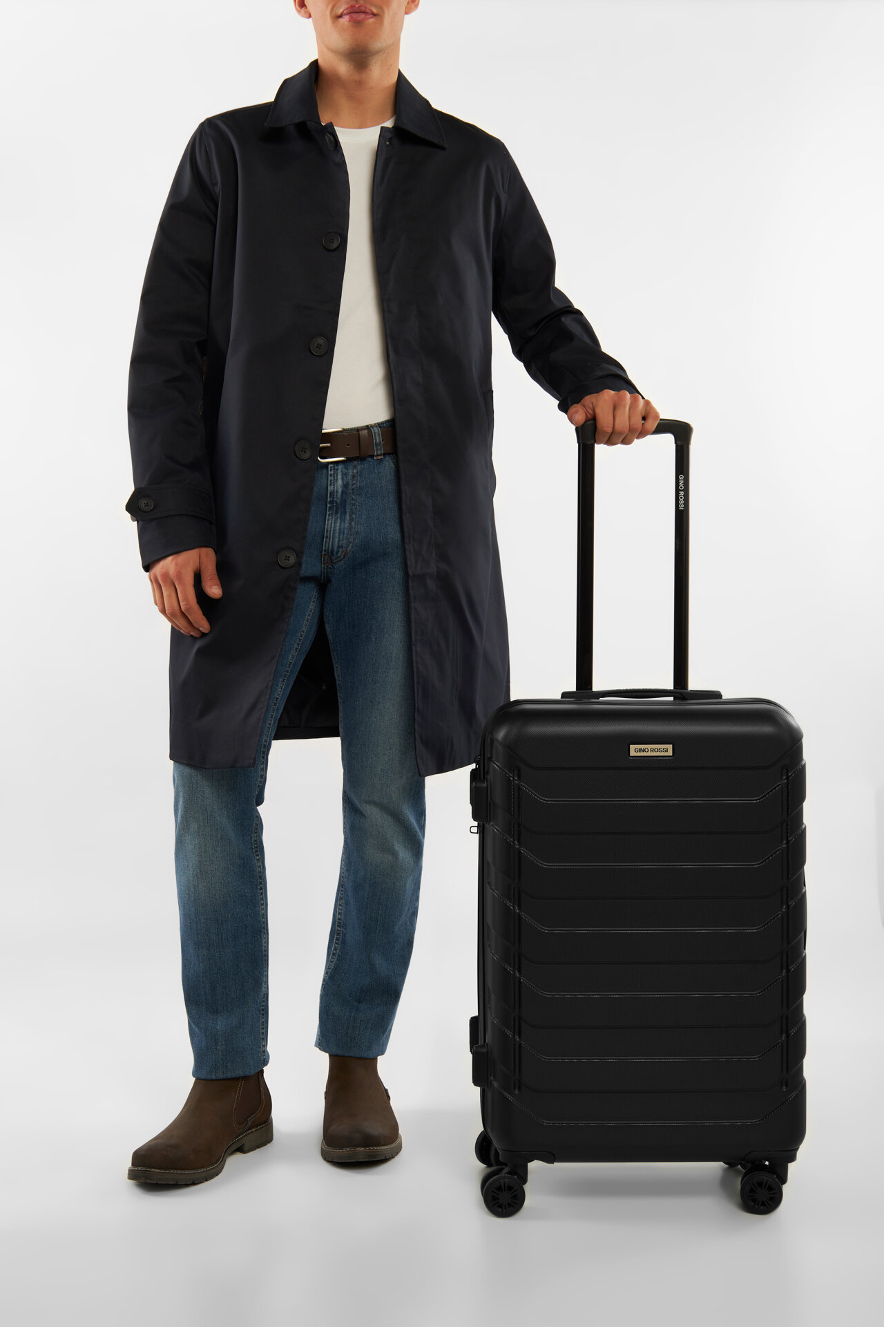 Walizka Gino Rossi CEO-GIN-M-001-05-BLACK Czarny - CCC.eu