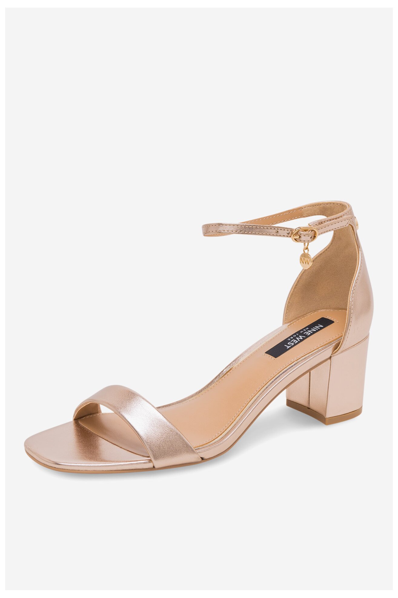 Sandały NINE WEST WFA2625-1 Złoty - CCC.eu