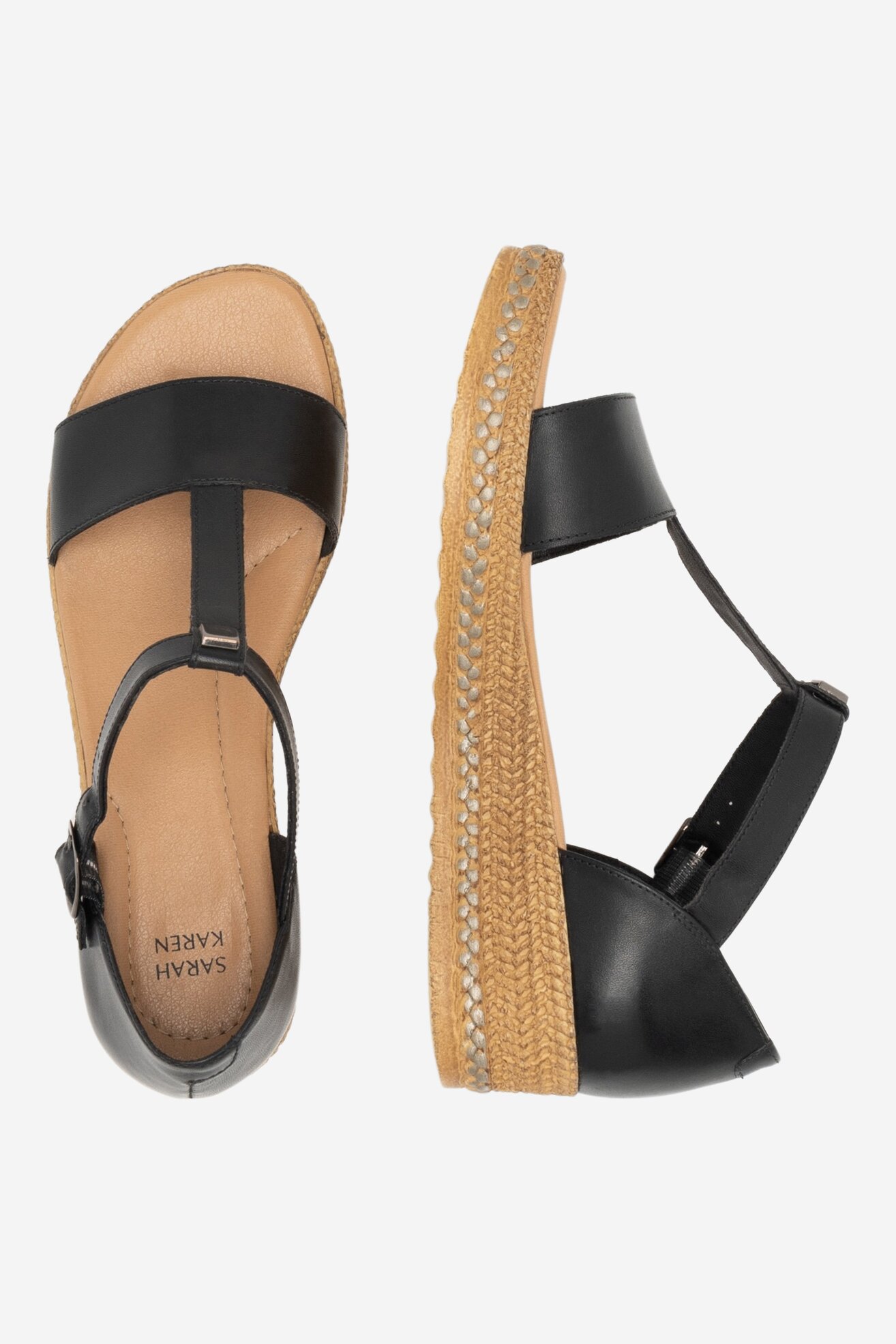 Sandały Sarah Karen WI16-WARKOCZ-05 Czarny - CCC.eu