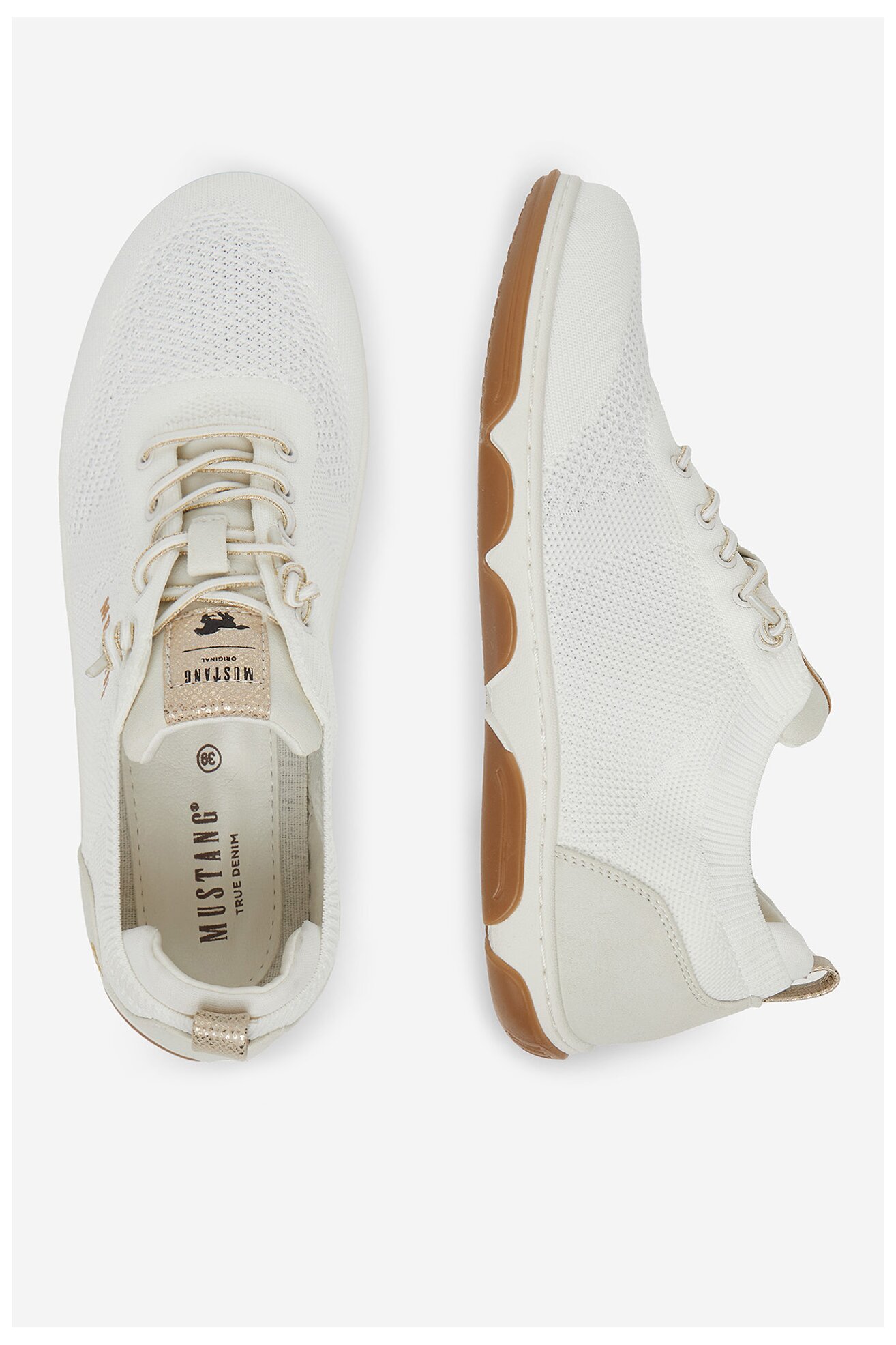 Sneakers Mustang 1488-303 Biały - CCC.eu