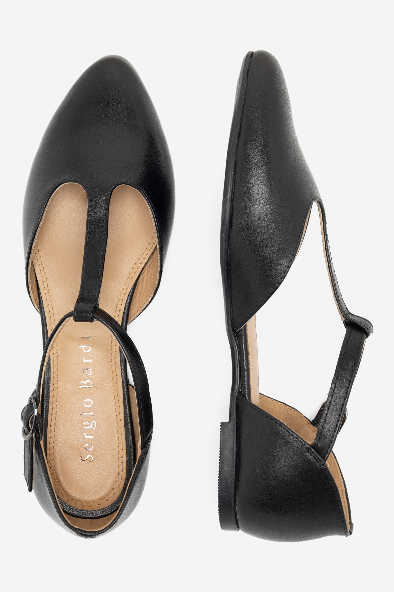 Baleriny Sergio Bardi RST-B1031-01SB Czarny - CCC.eu