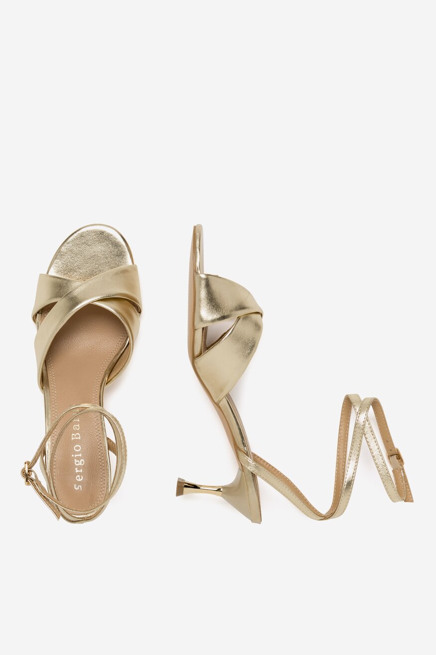 Sandały Sergio Bardi WYL3738-2Z-SB Złoty - CCC.eu