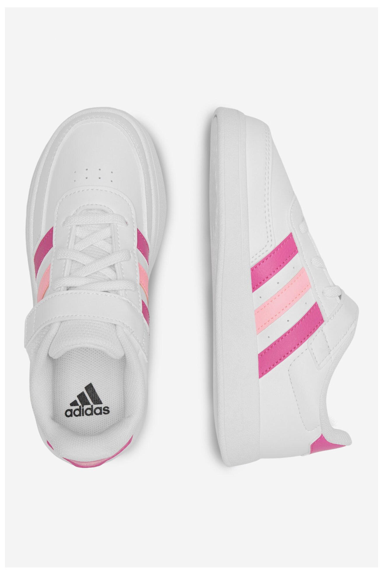 Obuwie sportowe adidas BREAKNET 2,0 EL K HP8966 Biały - CCC.eu