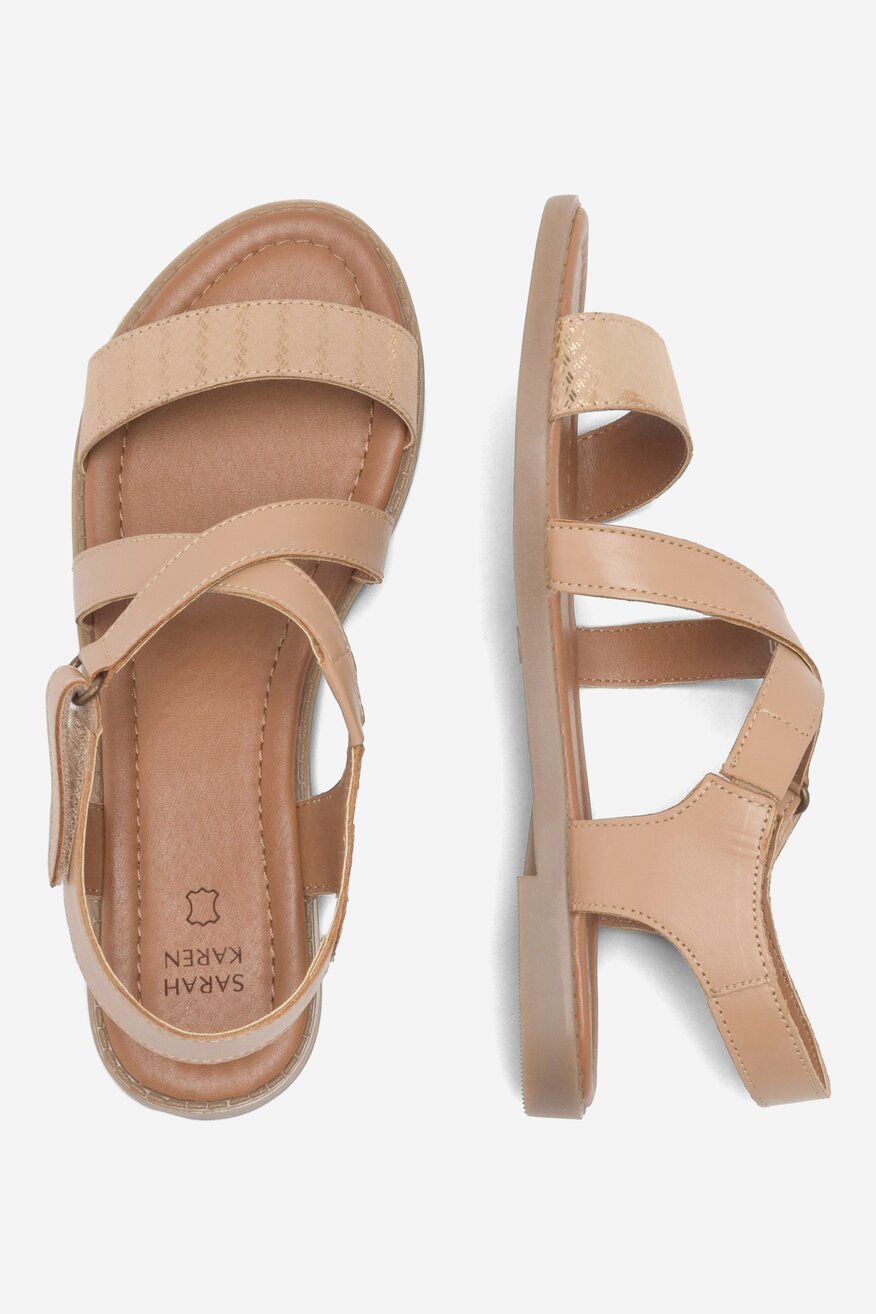 Sandały Sarah Karen WI23-NEW ROSY-03 Beżowy - CCC.eu