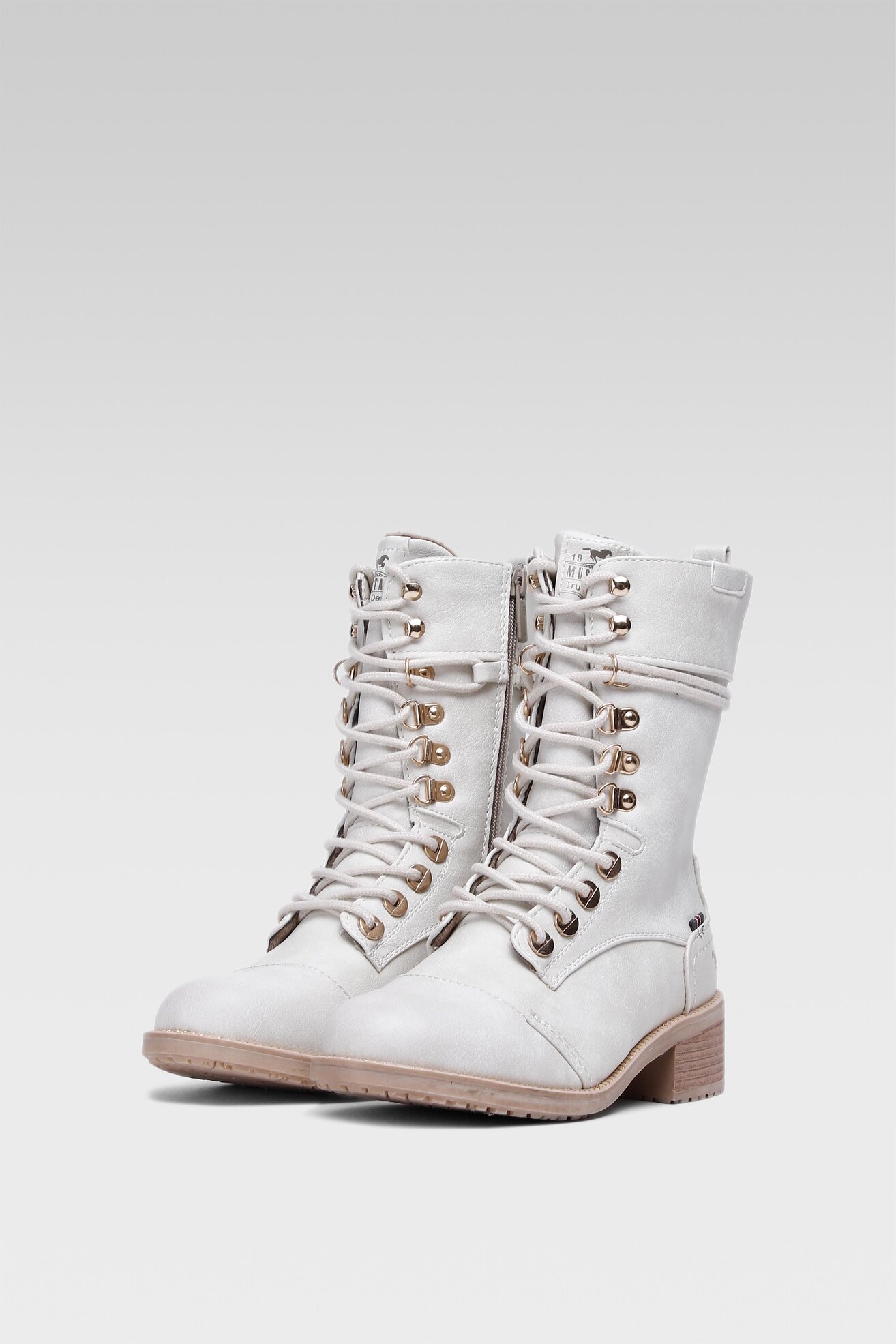 Trzewiki Mustang 1402-501 Biały - CCC.eu