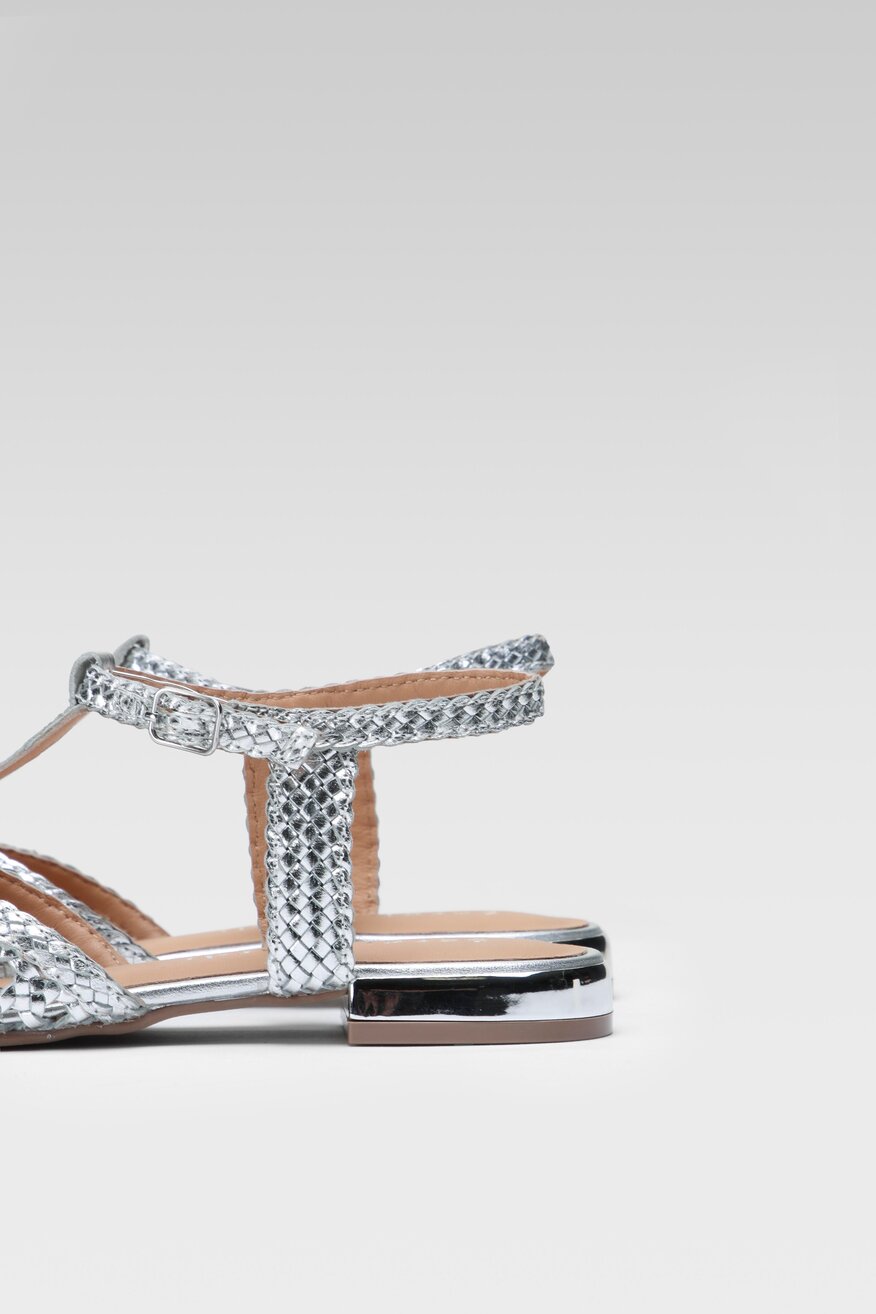 Baleriny Sergio Bardi DELL-62108-01SB Srebrny - CCC.eu