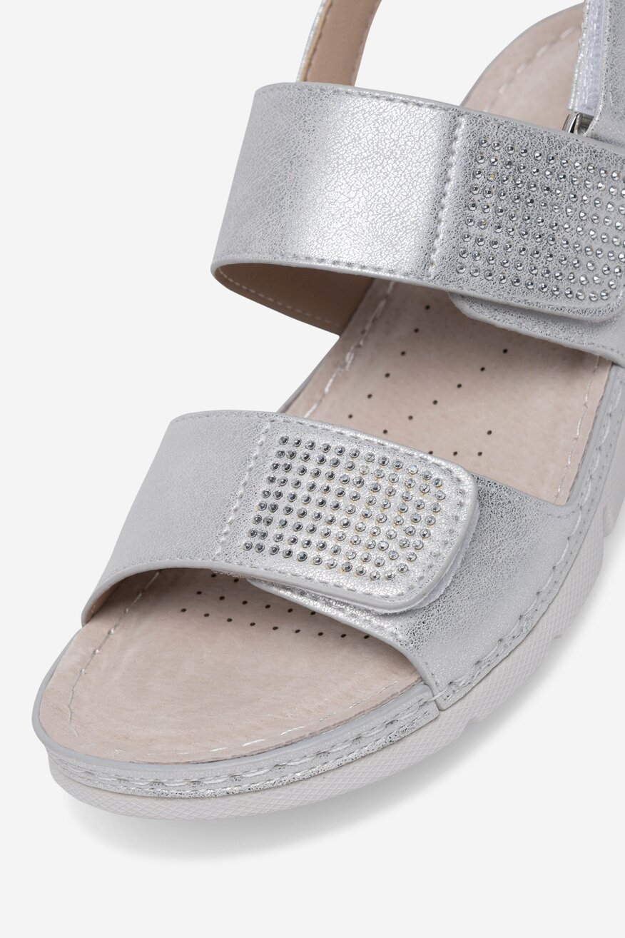 Sandały Clara Barson WS040801-01 Srebrny - CCC.eu