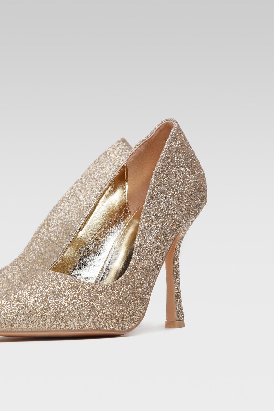 Czółenka DeeZee KL-F2108-4 Złoty - CCC.eu