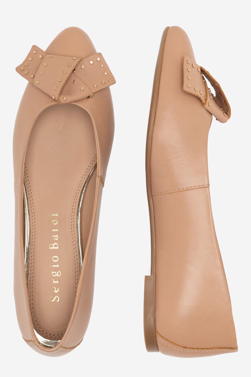 Baleriny Sergio Bardi RST-B1031-04SB Beżowy - CCC.eu