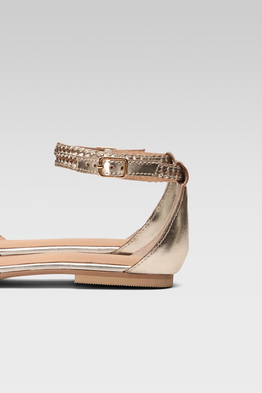 Sandały Sergio Bardi DELL-CHR-22-017-02SB Złoty - CCC.eu