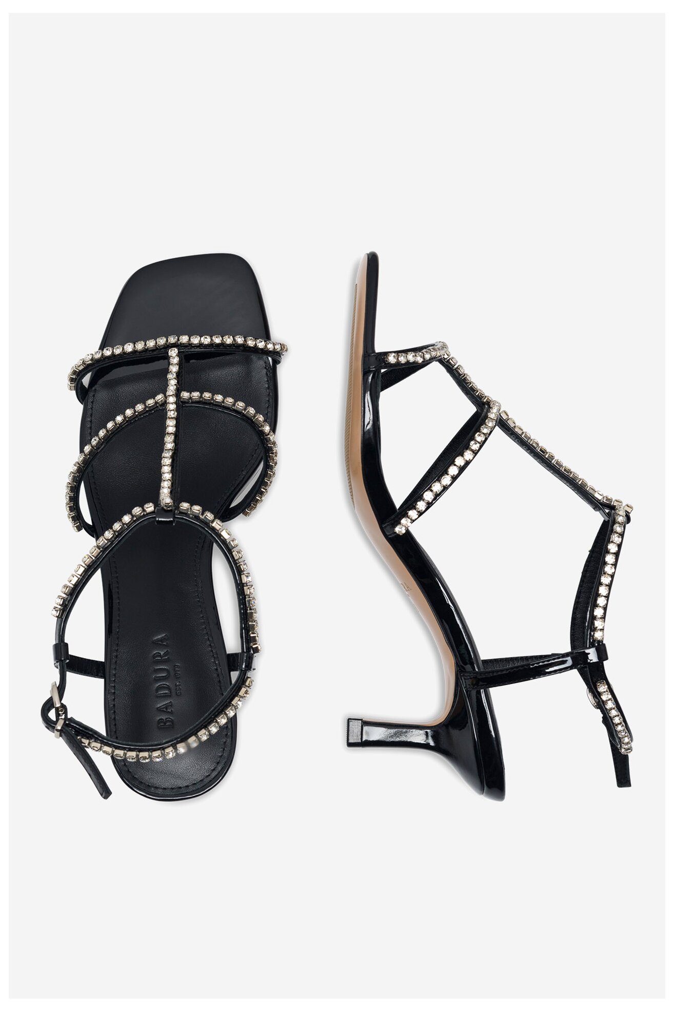 Sandały Badura JUSTINE-21723-115 Czarny - CCC.eu