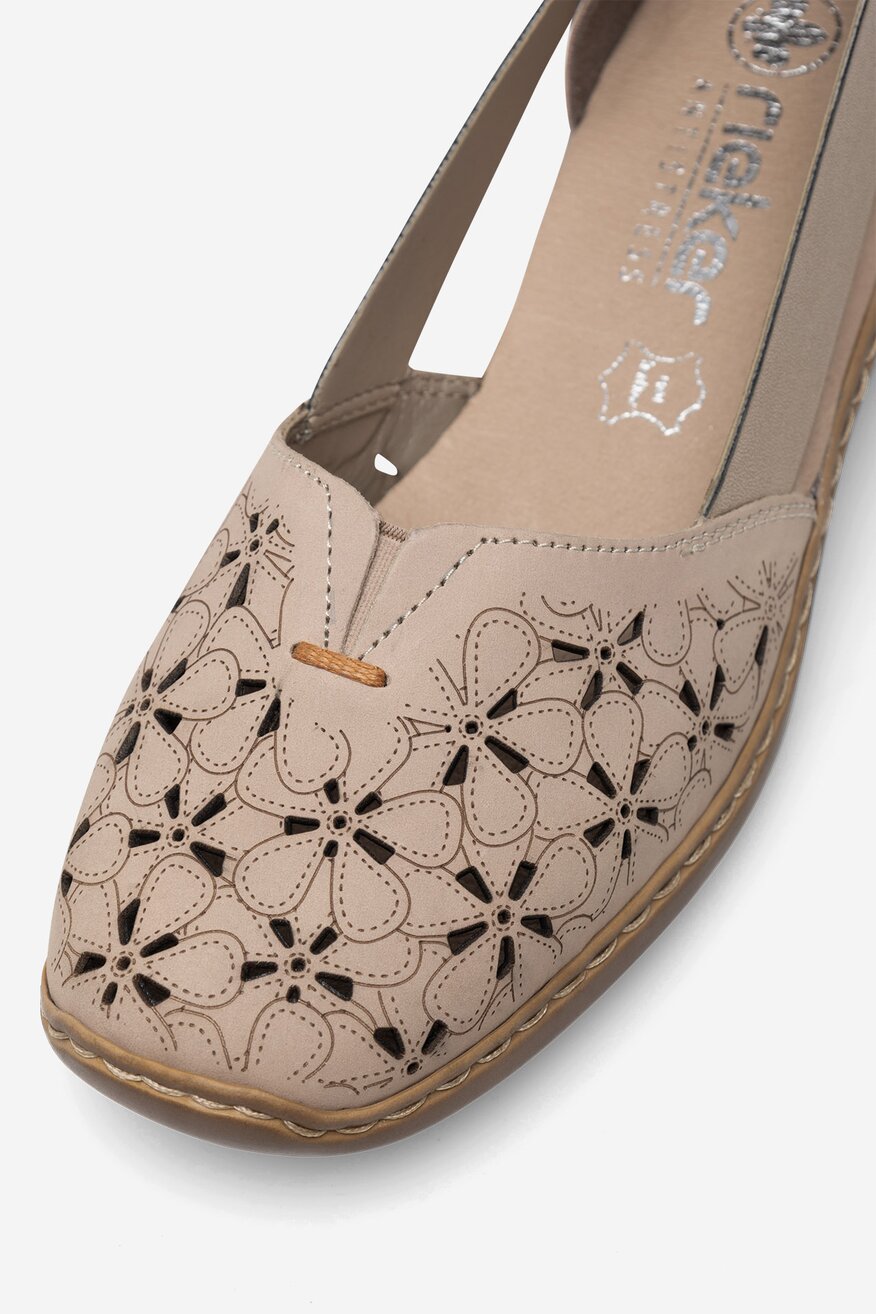 Baleriny Rieker 41356-60 Beżowy - CCC.eu