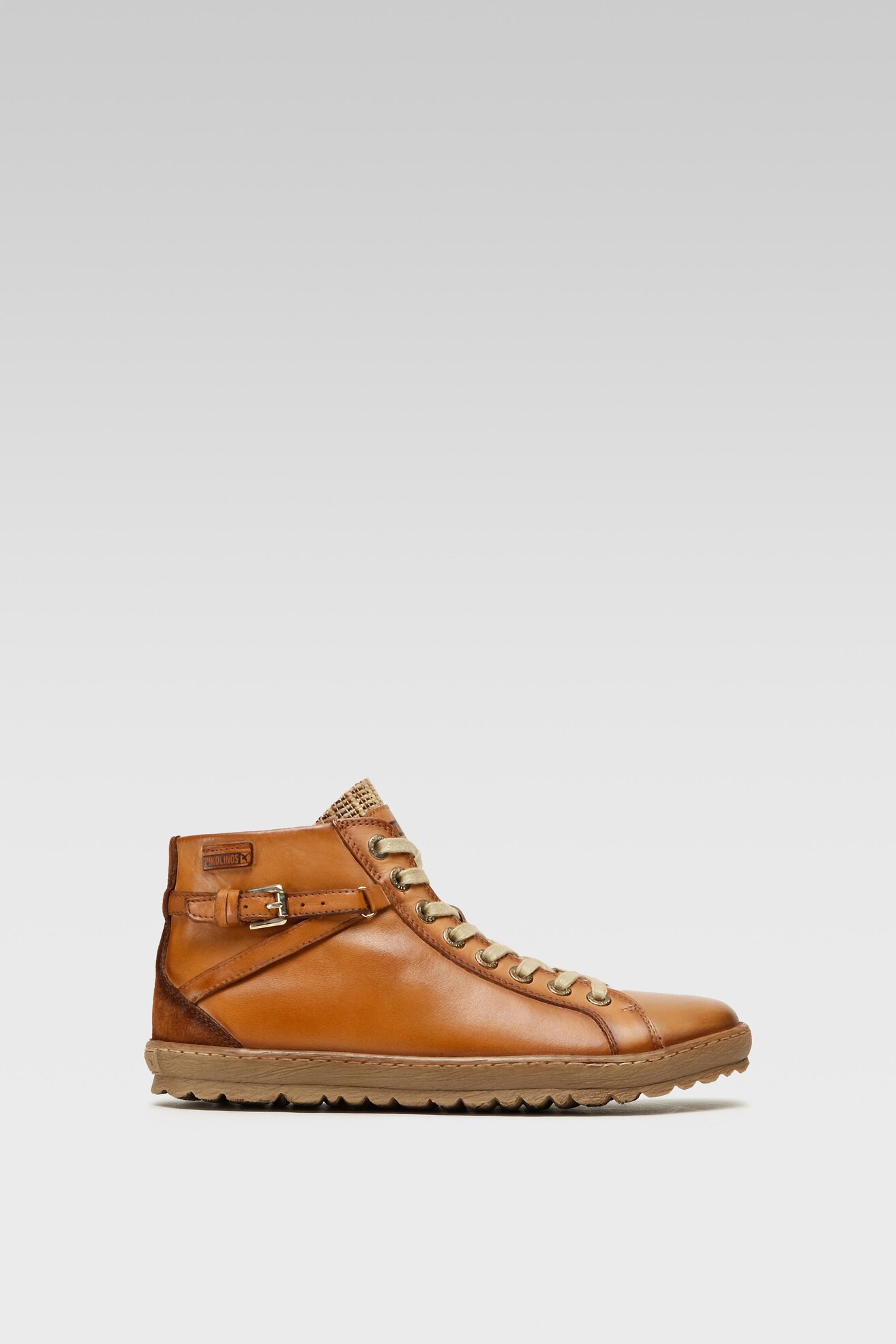 Šněrovací vyšší obuv Pikolinos 901-7312C6 TMAVĚ BÉŽOVÁ - ccc.eu/cz