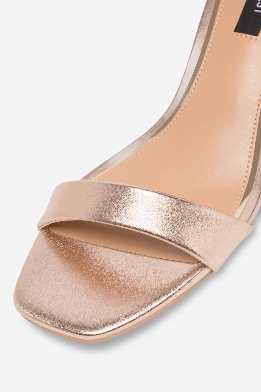 Sandały NINE WEST WFA2625-1 Złoty - CCC.eu