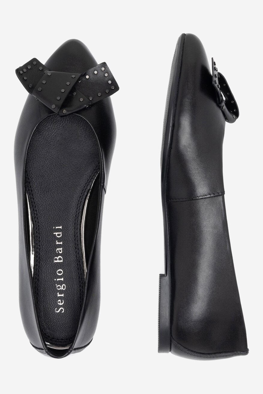 Baleriny Sergio Bardi RST-B1031-04SB Czarny - CCC.eu