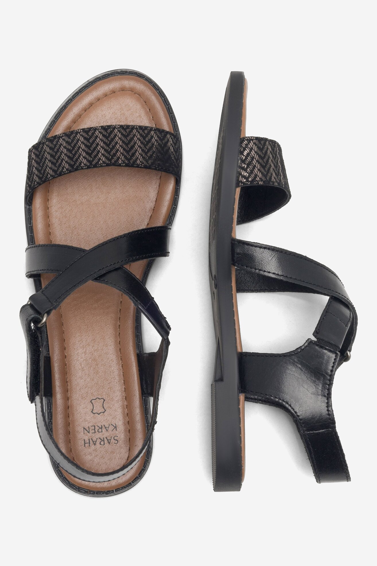 Szandál Sarah Karen WI23-NEW ROSY-03 FEKETE - ccc.eu/hu