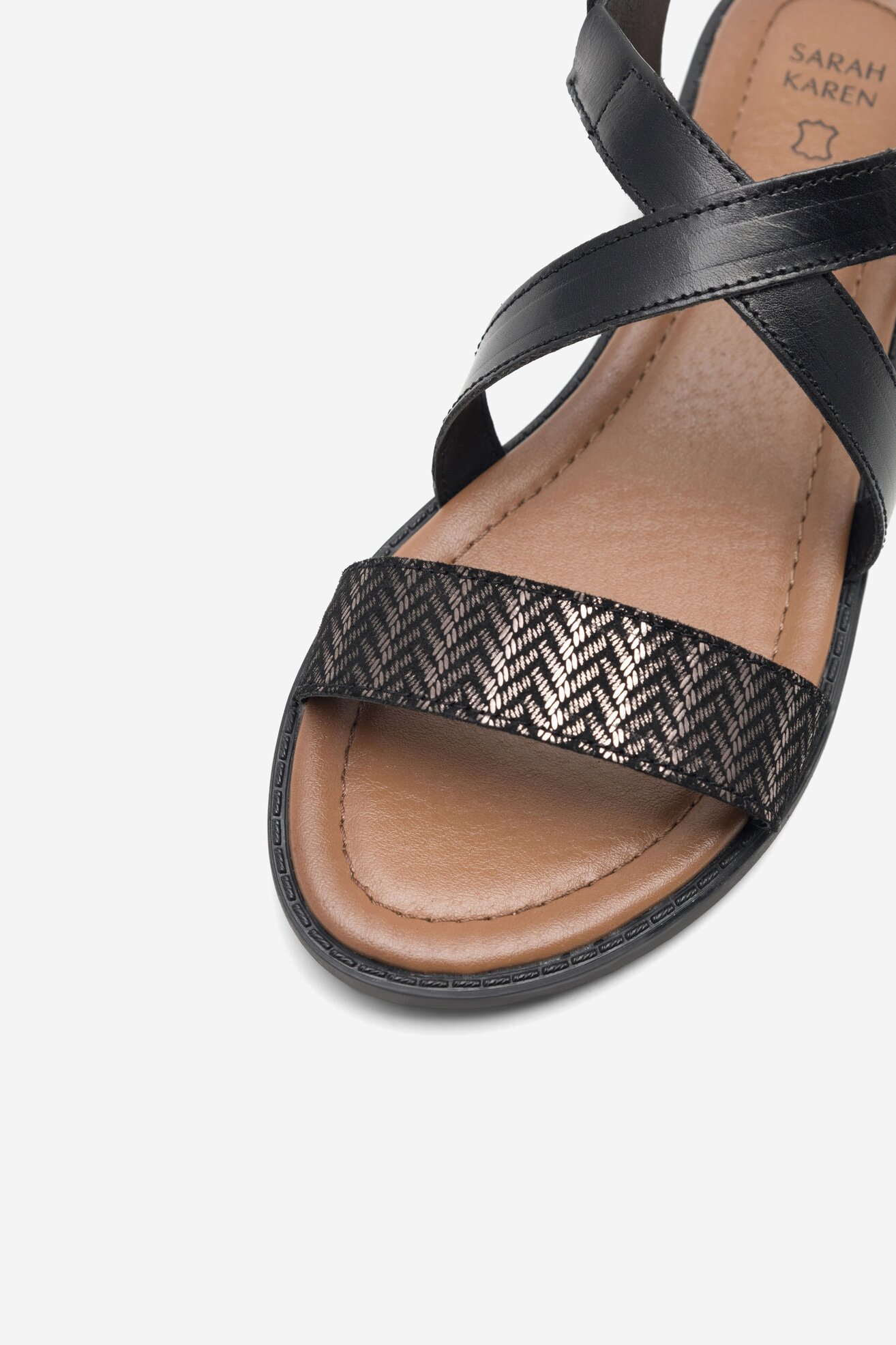 Sandały Sarah Karen WI23-NEW ROSY-03 Czarny - CCC.eu