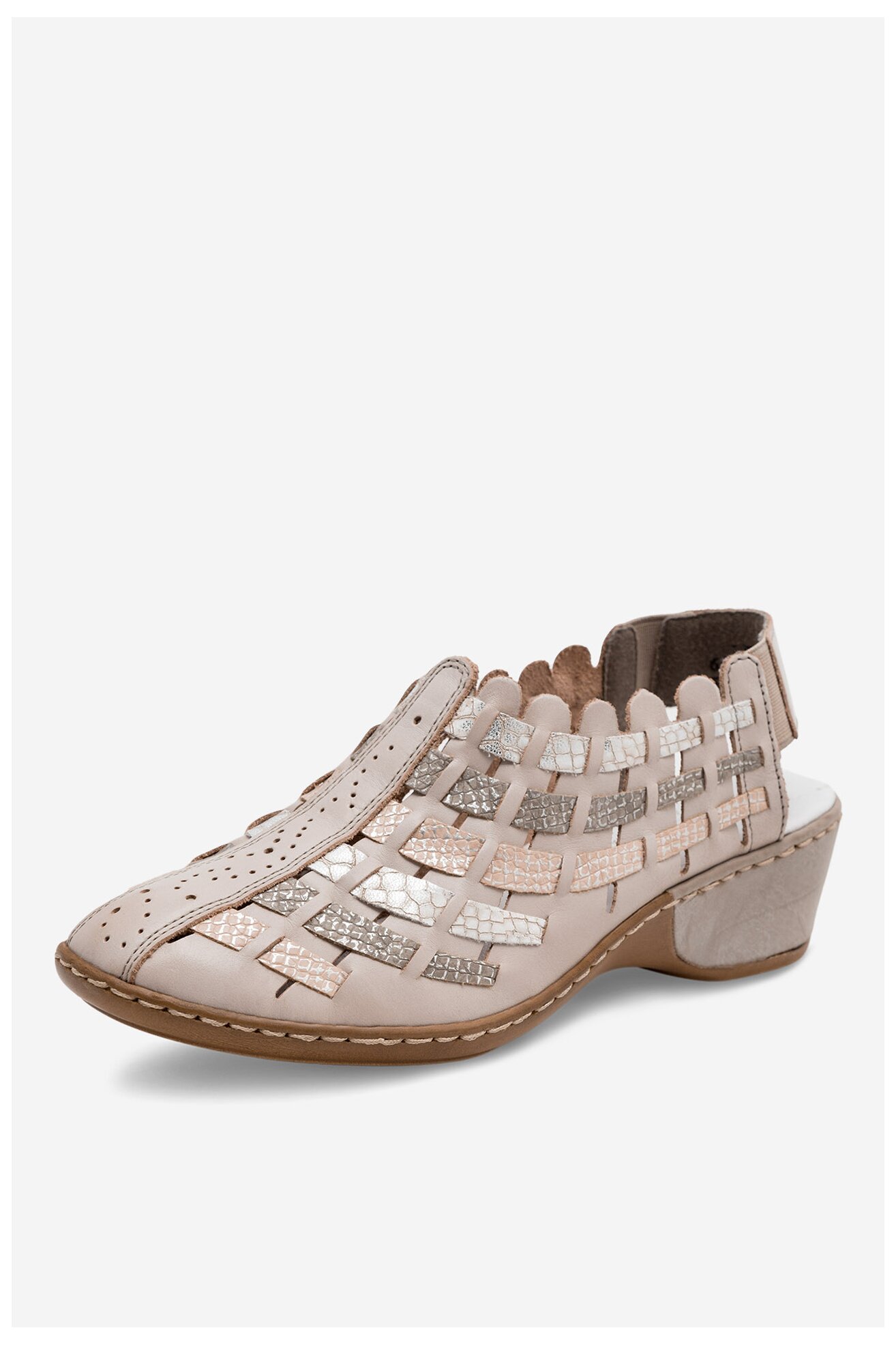 Czółenka Rieker 47156-43 Beżowy - CCC.eu