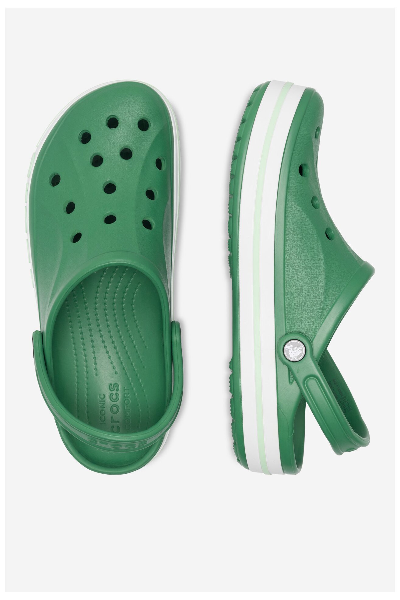 Klapki basenowe Crocs BAYABAND CLOG 205089-310 Zielony - CCC.eu