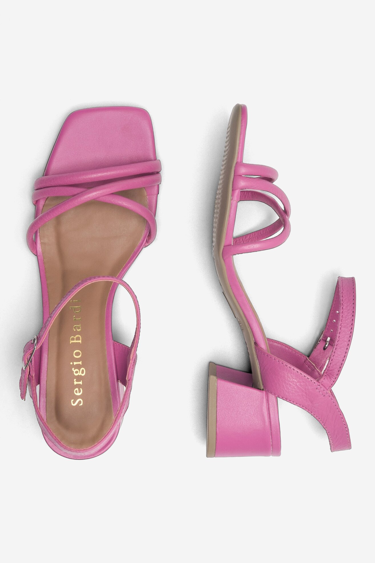 Sandały Sergio Bardi KR-343002-01SB Różowy ciemny - CCC.eu