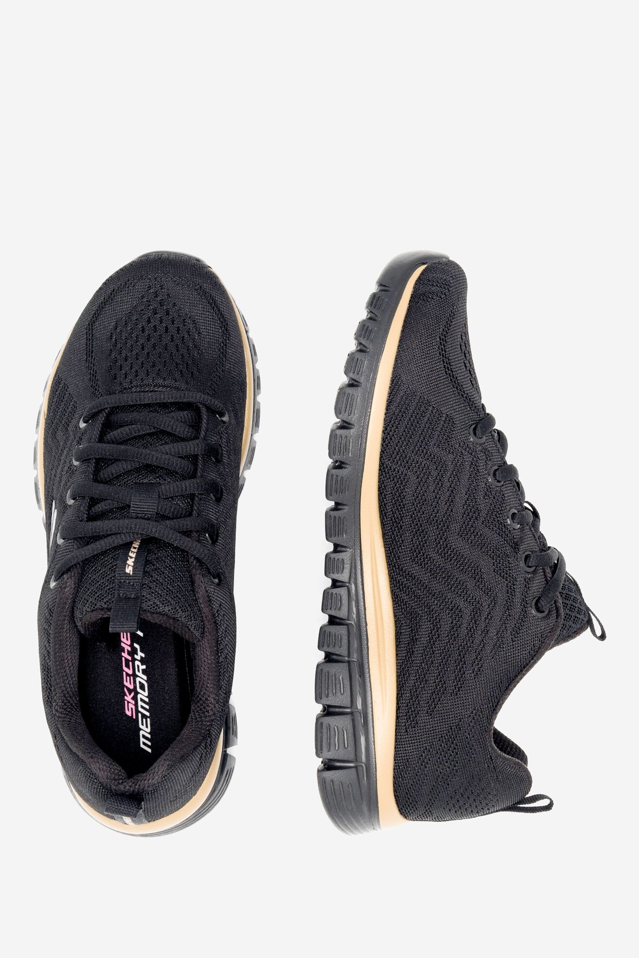 Obuwie sportowe Skechers GRACEFUL - GET CONNECTED 12615 BKRG Czarny ...