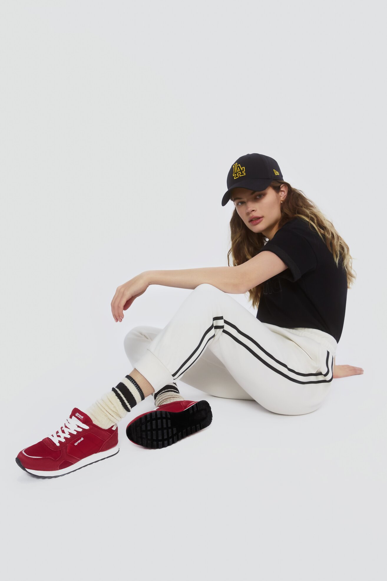 Spodnie joggersy Sprandi AW21-SJD014 Biały - CCC.eu