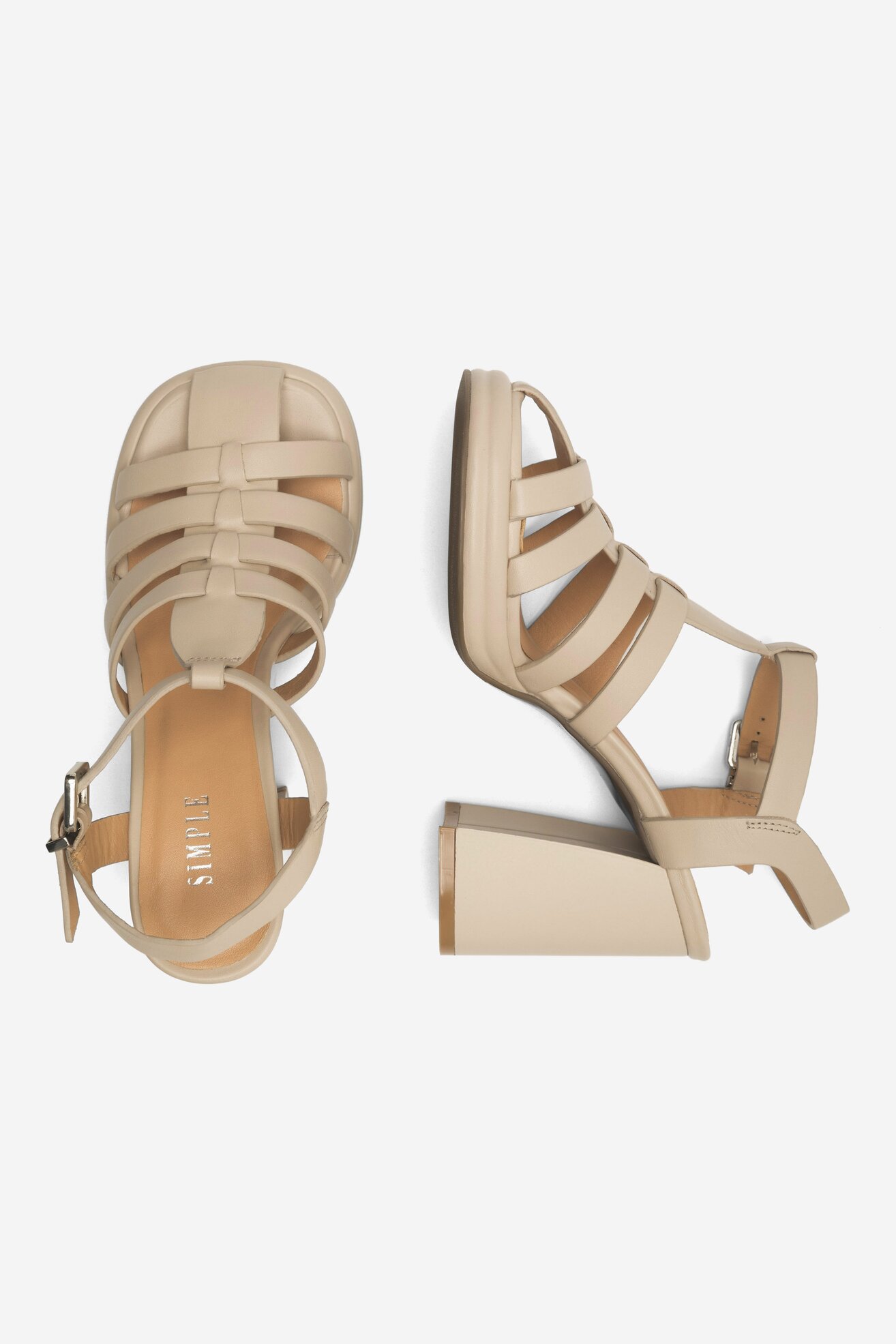 Sandały SIMPLE AZALIA-2023 Ivory - CCC.eu