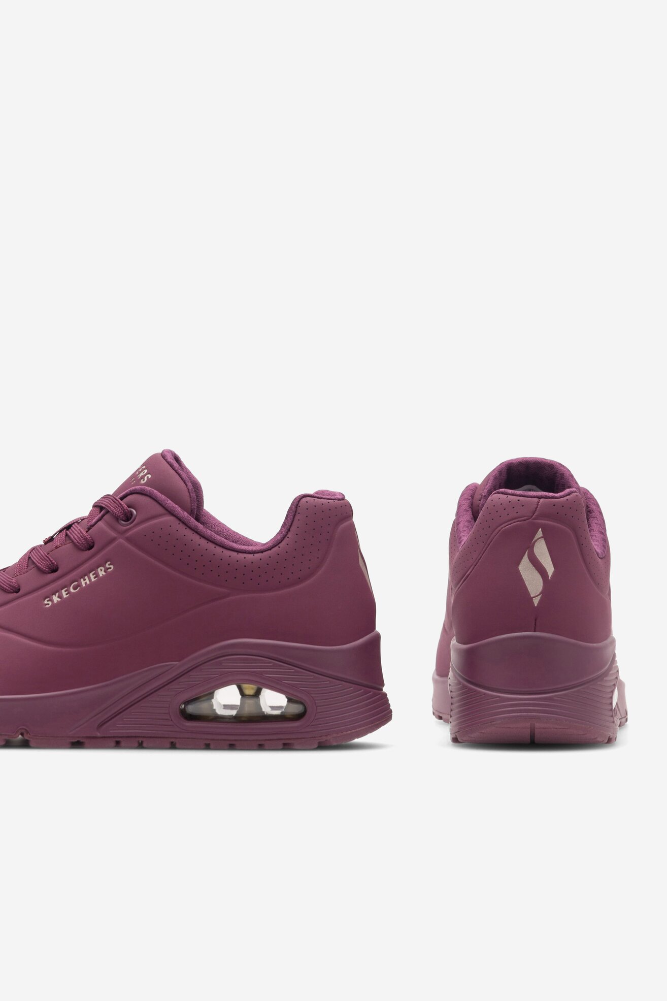 Obuwie sportowe Skechers UNO 73690 PLUM Fioletowy - CCC.eu