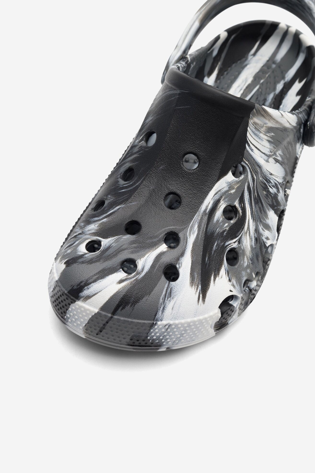 Klapki basenowe Crocs BAYA MARBLED CLOG 206935-066 Czarny - CCC.eu