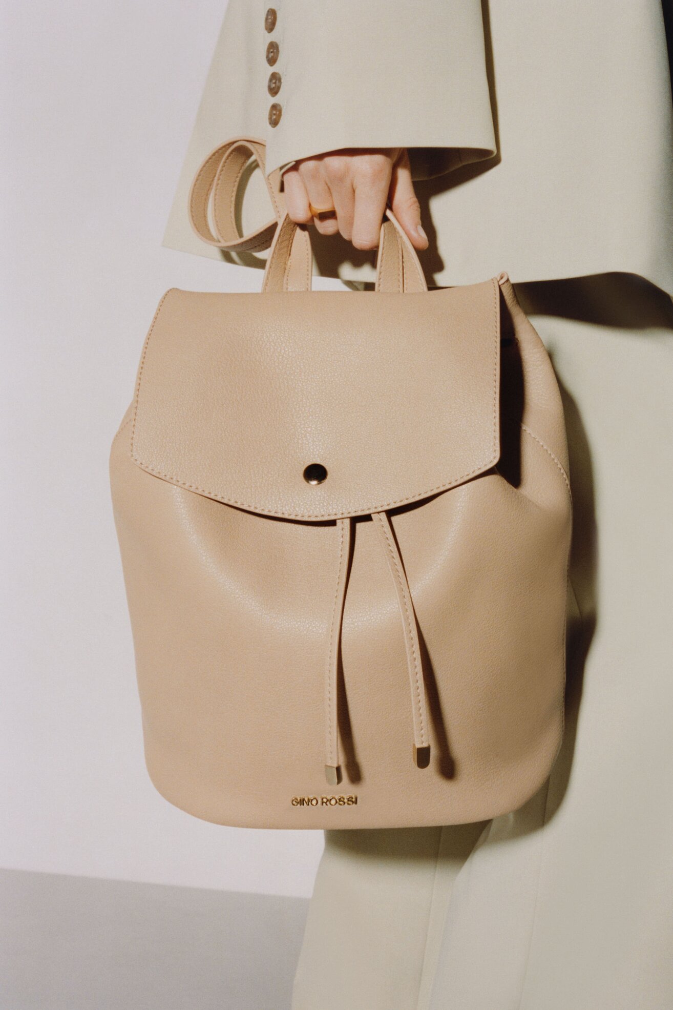 Plecak Gino Rossi CS6559 Beżowy - CCC.eu