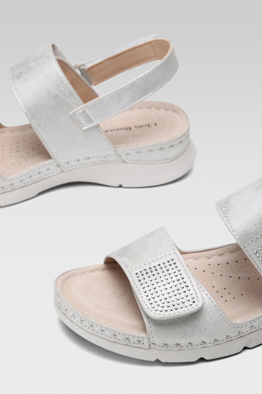 Sandały Clara Barson WS040801-01 Srebrny - CCC.eu