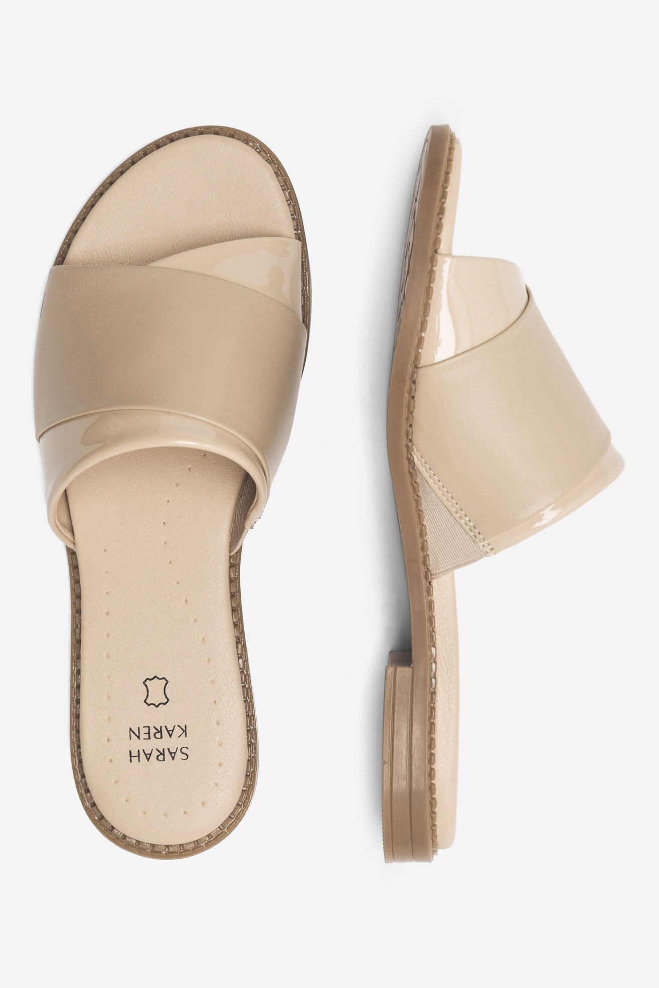 Klapki Sarah Karen EST-FIONA-04 Beżowy - CCC.eu