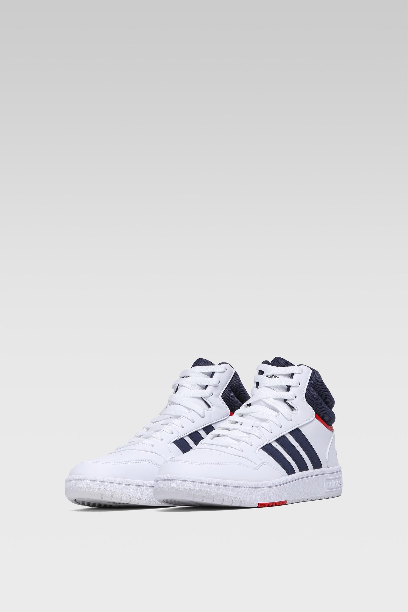 Obuwie sportowe adidas HOOPS 3.0 MID GY5543 Biały - CCC.eu