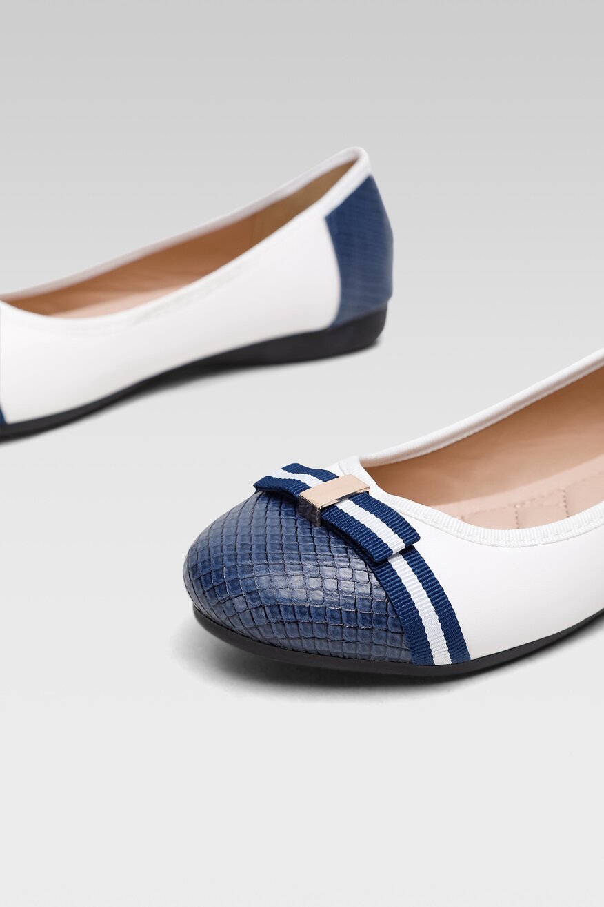 Baleriny Bassano 451-8922-1 Biały - CCC.eu