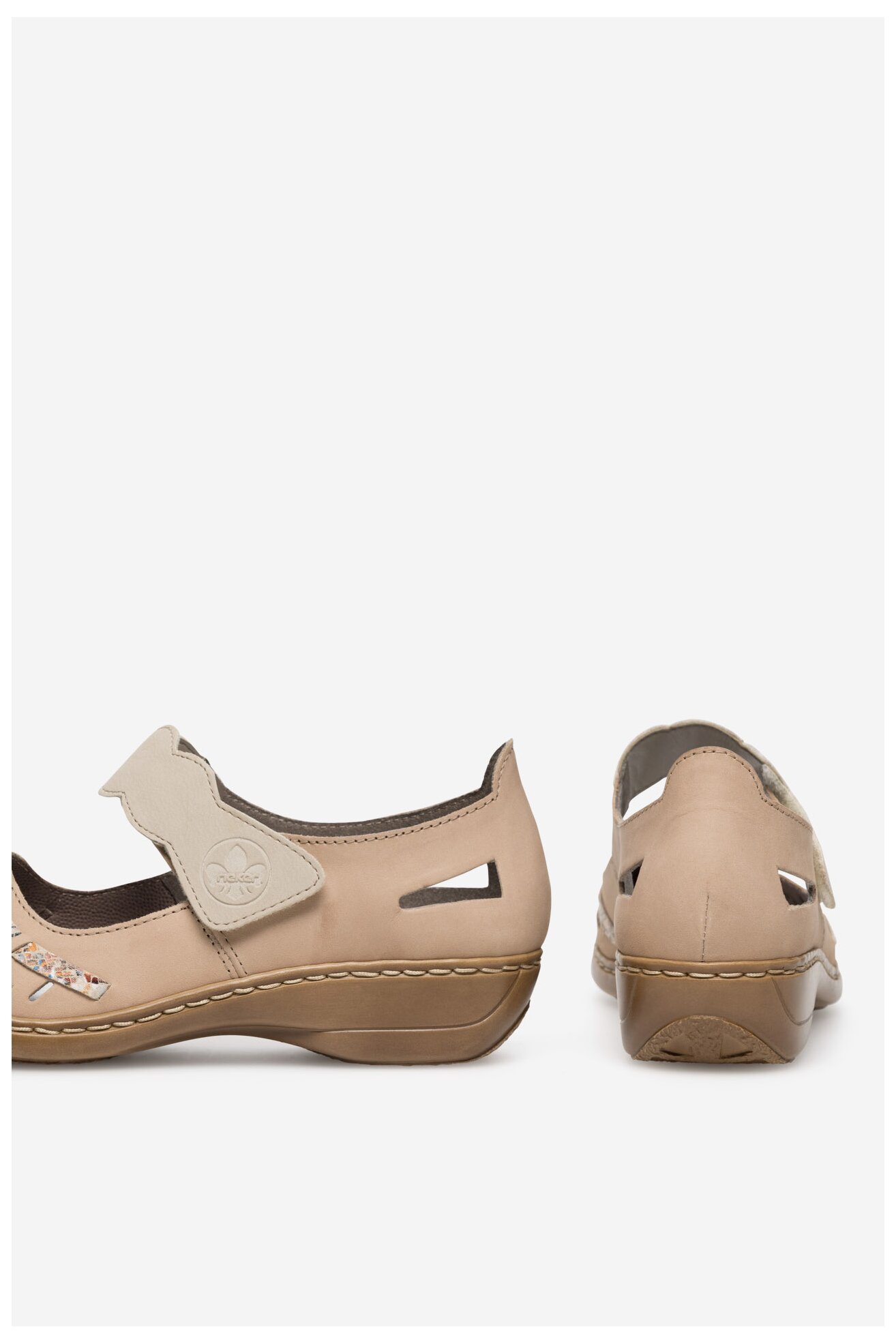 Baleriny Rieker 41369-60 Beżowy - CCC.eu