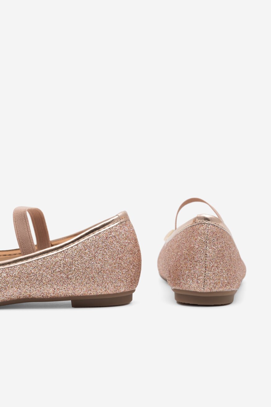 Baleriny Nelli Blu CM22063-2 Złoty - CCC.eu