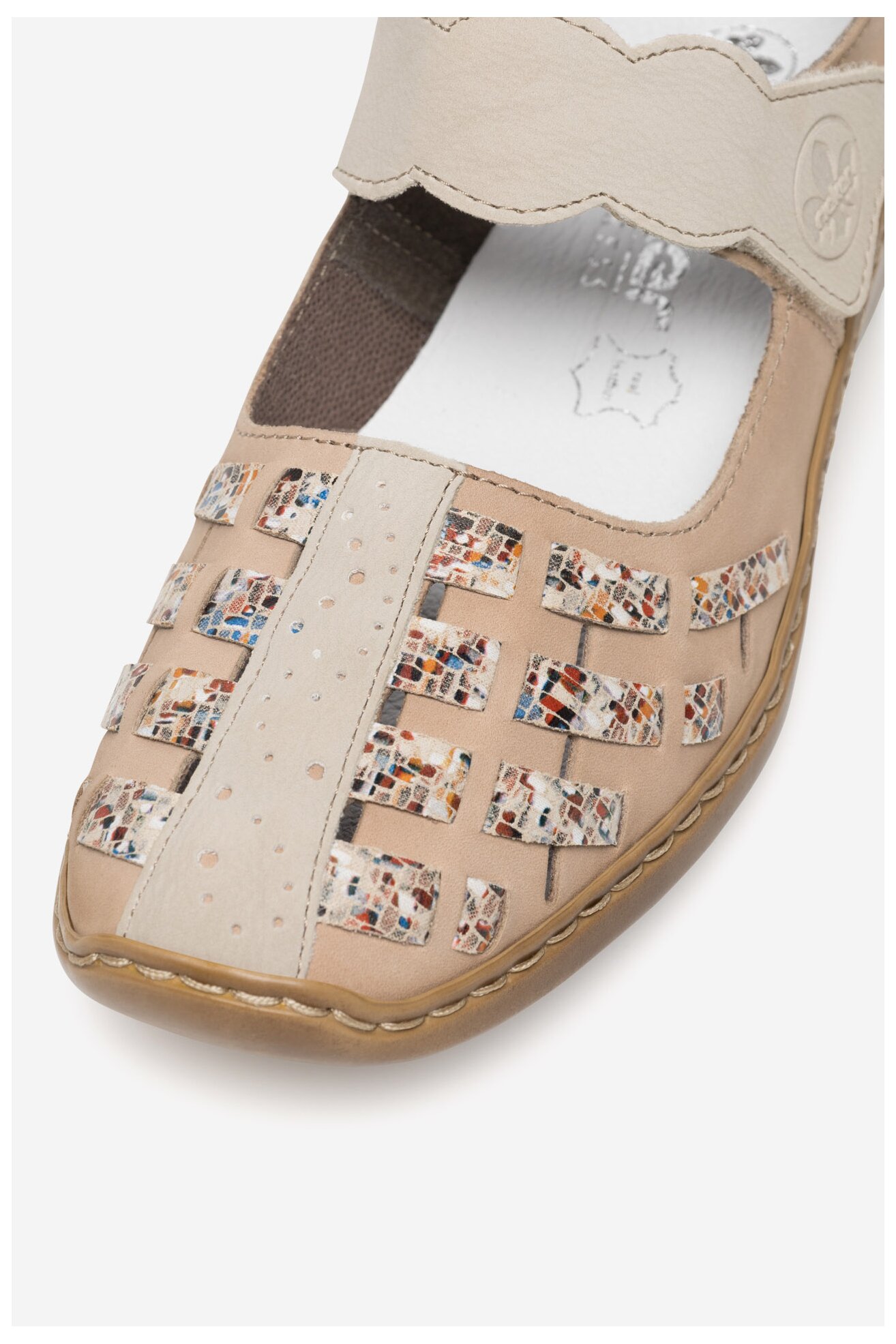 Baleriny Rieker 41369-60 Beżowy - CCC.eu